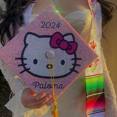 CUSTOM Barbie Jeweled Graduation Cap Topper College Graduation High ...