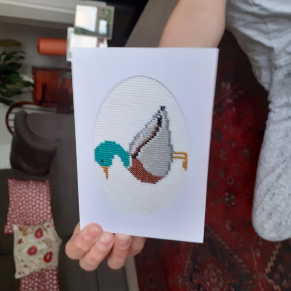 Mallard Drake Duck Cross Stitch Pattern, Instant Download, Simple ...