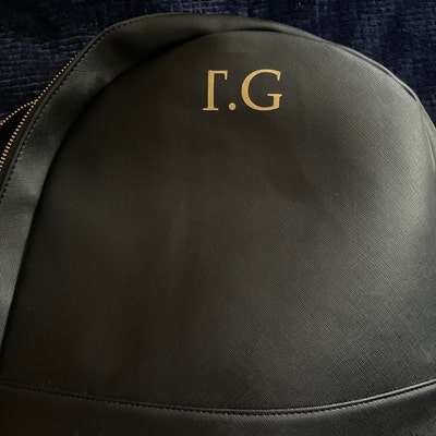 Custom Women Backpack, Personalised Bag With Initials, Faux Leather ...