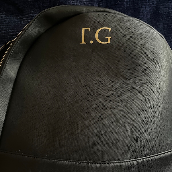 Custom Women Backpack, Personalised Bag With Initials, Faux Leather ...