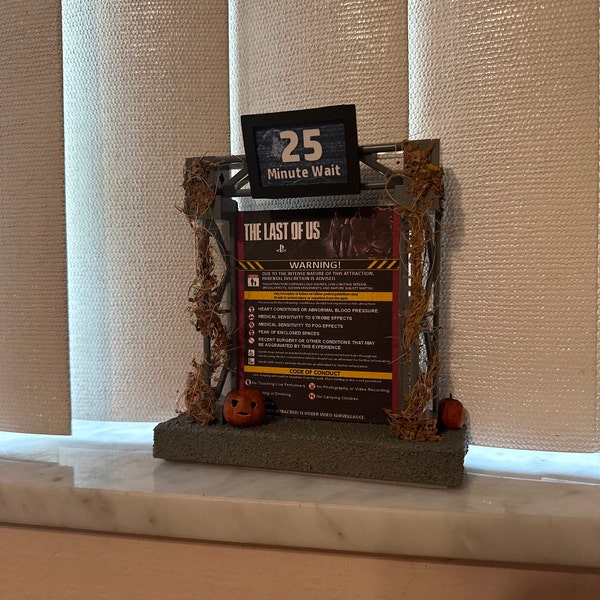 HHN House Entrance Portal Wait Sign Ornament Inspired by - Halloween ...