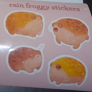 Cool Frog Vinyl Sticker, Waterproof Sticker, Realistic Frog Sticker ...