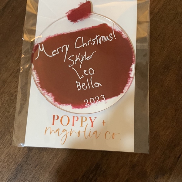 Kid's Handwritten Ornament, Sentimental, Milestone Ornament, Custom ...