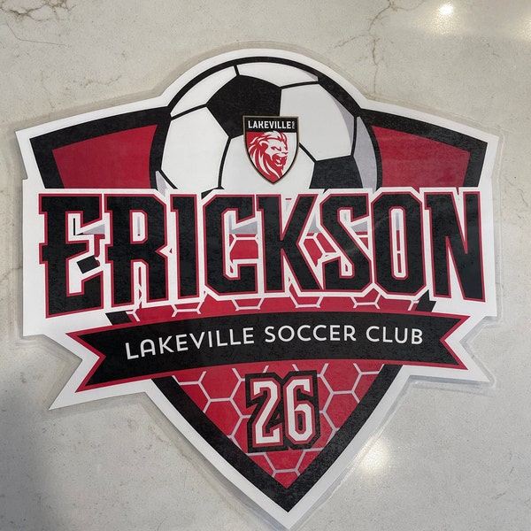 DIGITAL FILE - Custom Sports Tournament Bag Tag - Soccer - Personalized ...