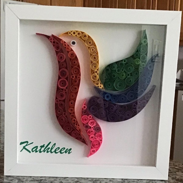 Quilling Art - Quilling Wall Decor -quilling Wall Art - Colorful Wall ...