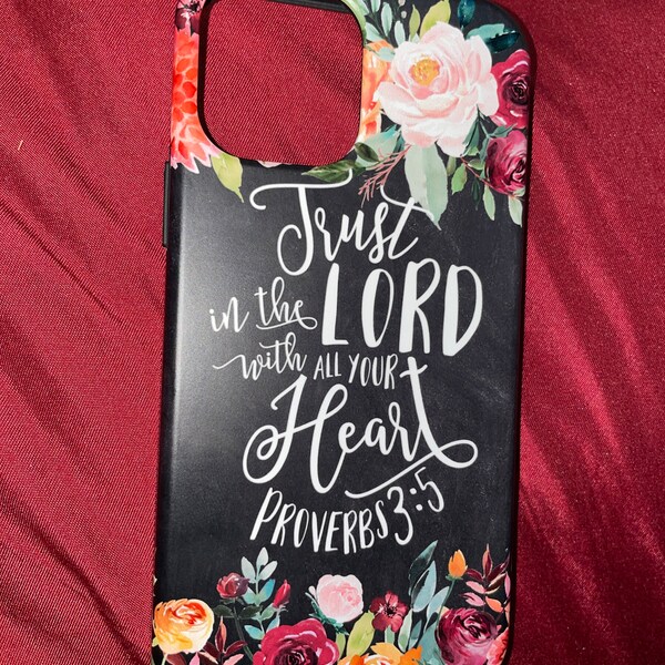 Proverbs 31:25 Phone Case Bible Verse Christian Quote iPhone Case Mint ...