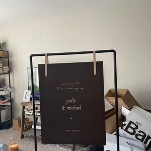 Leather Straps, Large Welcome Sign Mounting, Sign Hangers, Wedding Sign ...