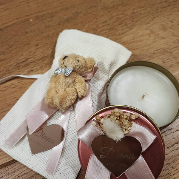 Custom Teddy Bear Scented Sachet: Baby Shower Favor - Etsy