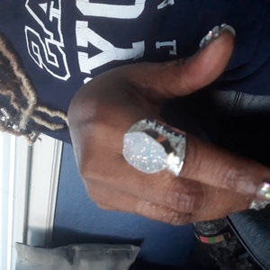 Hammered Ovaloid Ring | Etsy