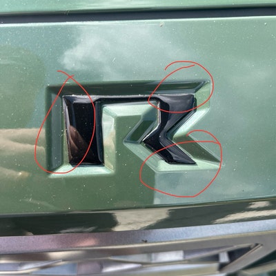 Domed 3D Raised Letters Inserts Compatible With TRD Pro Skid Plate ...