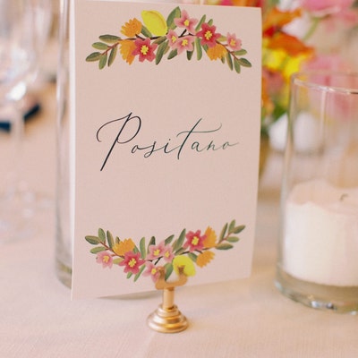 Gold Wedding Table Number or Place Card Holder STYLE A Set of 12 ...