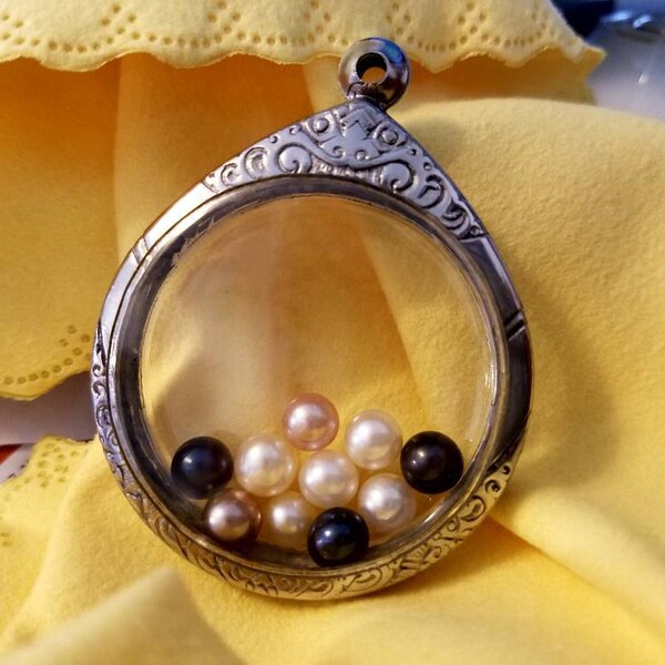 Disney Pearl Cage Terrarium Jewelry Necklace for Pick a Pearl at Epcot ...