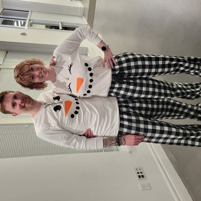 Snowman Pajamas, Snowmen Face Pajamas, Matching Family Pajamas, Ski ...