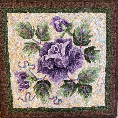 Flower Rug Hooking Pattern on Linen - Etsy