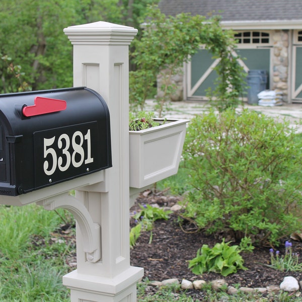 Custom Mailbox Number, Traditional Mailbox Decals, Mailbox Stickers ...