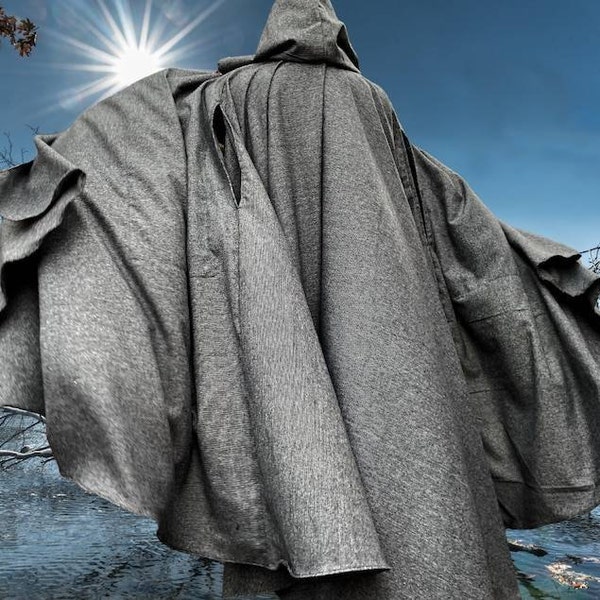 Beige Brown Color Pure Wool Melton Cloak, Hooded Cloak, Capes/cloaks - Etsy