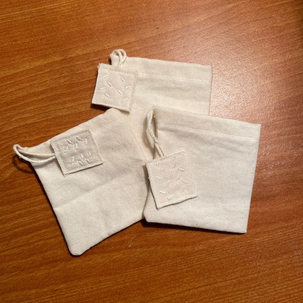 Reusable Tea Bags | Unbleached Organic Cotton - Etsy