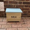 Doorstep Wood Milk Box. Porch Milk Storage Box. Milk Bottle Boxes ...