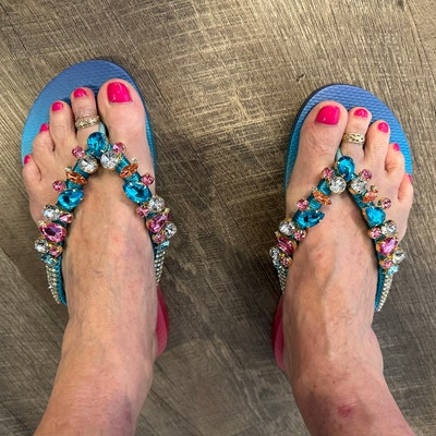 Gorgeous Woman Flip Flop Gift Unique Bridal Shower Present Beach ...