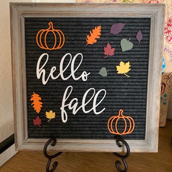 Hello Fall Cursive Letters - Etsy