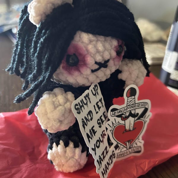 Gerard Teddy Bear - Alternative Band Inspired Crochet Bear - Etsy
