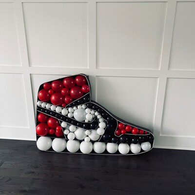Sneaker From Balloons, Shoe Mosaic From Balloons, Decor Ideas, Mosaic ...