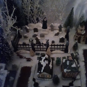 Tiny Mini Cemetery Headstone Tombstone Concrete Potted Plant Terrarium ...