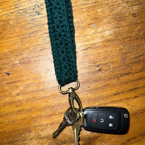 Crochet Keychain,crochet Key Fob,artsy Arthurs,wristlet Key Fob,boho ...