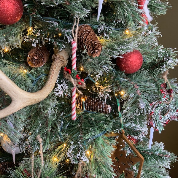 FAUX Red/white Prim Peppermint Mint Sticks, Christmas Candy, Farmhouse ...