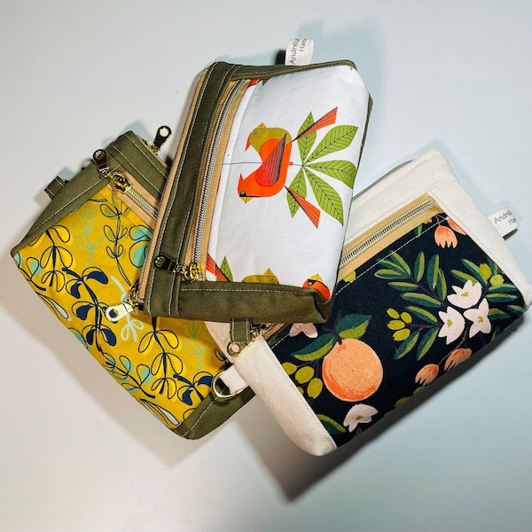 Devon Zipper Pouch Sewing Pattern With Video: Two Sizes (PDF Pattern ...