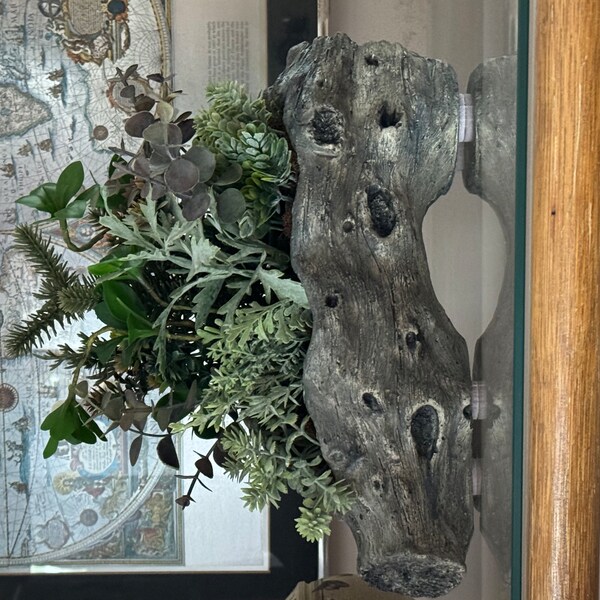 Tall Skinny Concrete Tree Stump Planter - Etsy