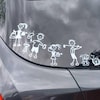 TOTOMO 13 Stick Figure My Family Car Decal Sticker (style#1) Mom Dad ...