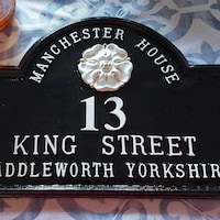 Vintage Traditional House Numbers, Personalized House Number Plaque ...
