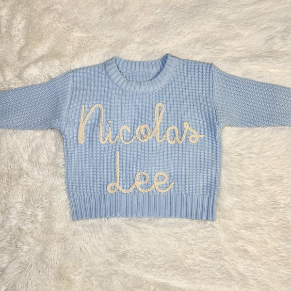 Kids Hand Embroidered Denim Jacket Personalized Name Kids Jean Jacket ...