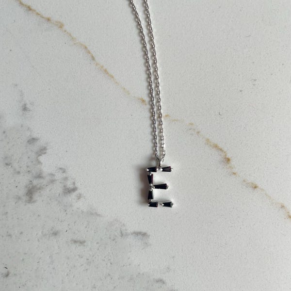 Monogram D, Alphabet, Initial Necklace, Letter Necklace 925 Sterling ...