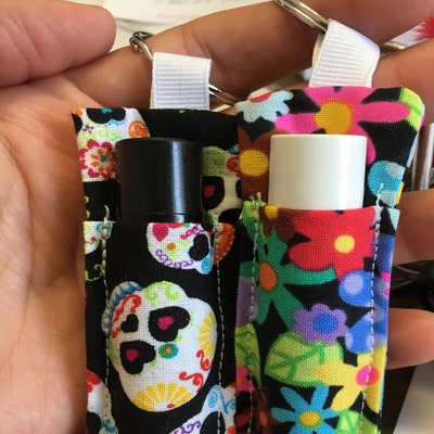 Turtle Party Fabric Lip Balm /chapstick Holder Keychain. FREE SHIPPING ...