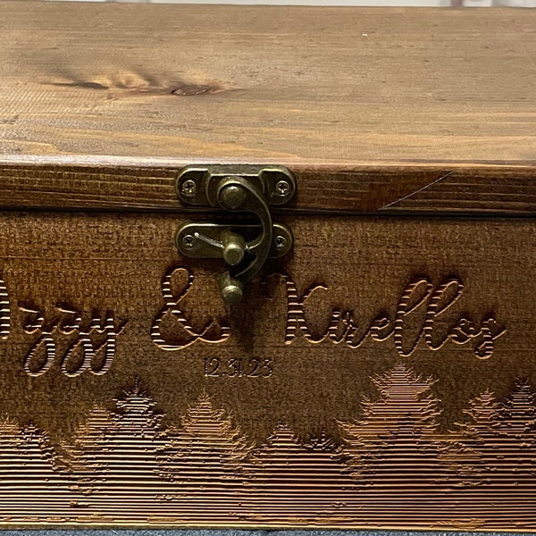 Wedding Card Box, Rustic Wedding Card Box, Anniversary Card Box - Etsy