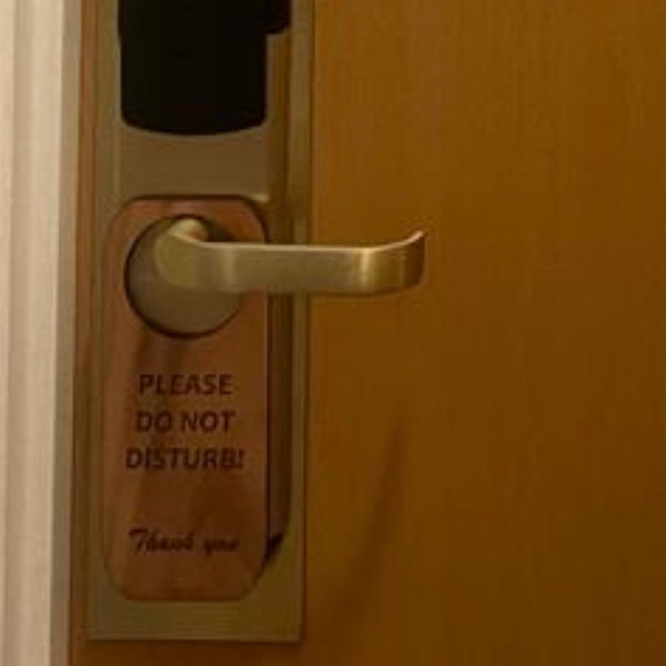 Personalized Do Not Disturb Wooden Door Sign, Custom Side, Door Sign ...