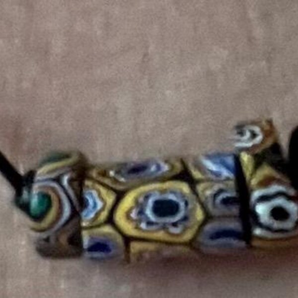 Rare Ercole Moretti Ground Chevron or Rosetta Bead, Vintage Art Deco ...