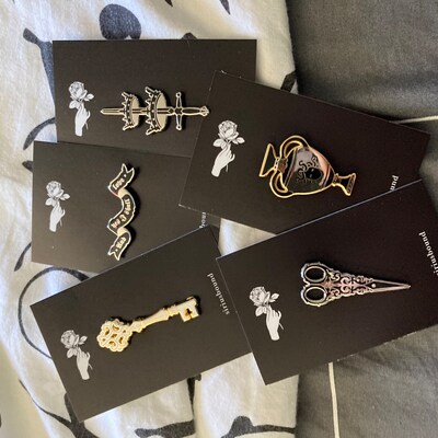 Double Keys Enamel Lapel Pin - Etsy