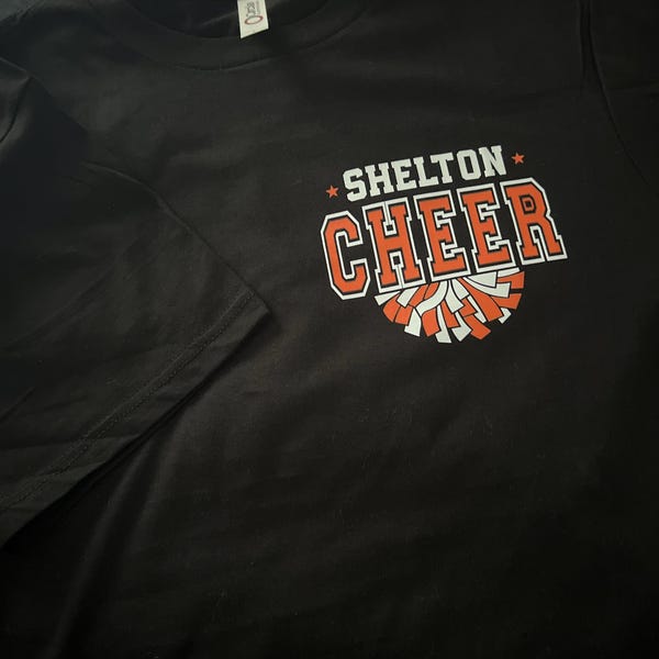 Custom Cheer Team Name Shirt: Personalized Cheerleading Tee - Etsy