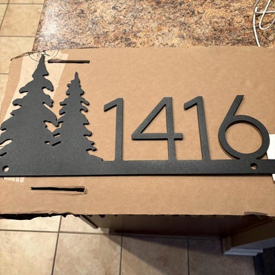 White House Numbers / Modern Address Number / House Number Sign ...