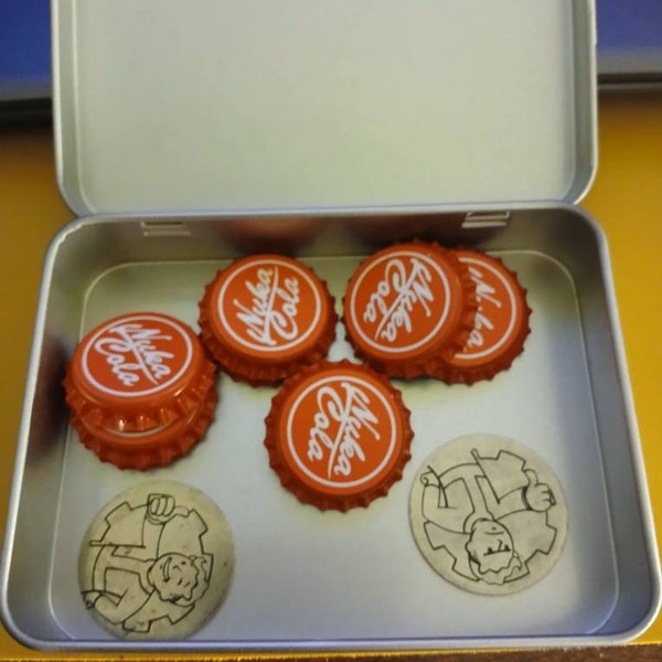 Un-official Handmade Fallout Cap Stash - With or Without Caps - Etsy