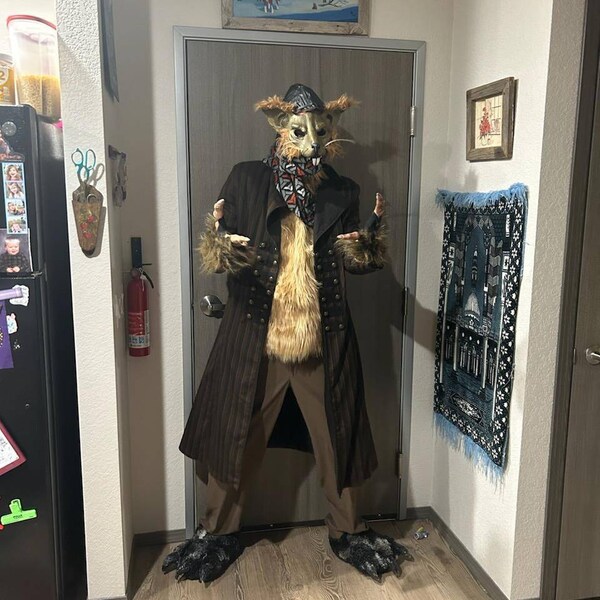 60 Large Sitting Scarecrow Couple Pair Uncle Sam Patriotic Fall ...