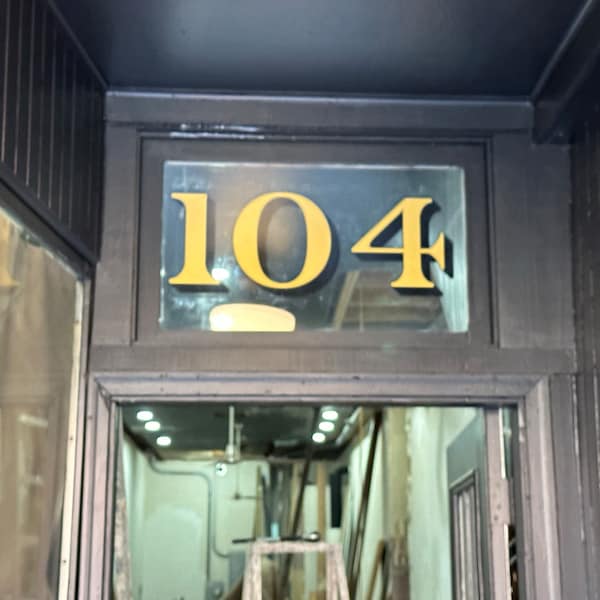 Transom Address Numbers Color Options House Home Building Office Glass ...