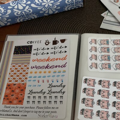 PLANNER STICKER ALBUM 8x6 Sticker Storage Sticker Book Planner Storage ...