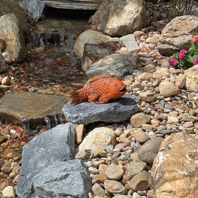 Painted Dragon Statue Garden Decor Cute Winking Dragon - Etsy