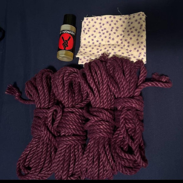 Purple Shibari Rope Bondage Kit - Etsy