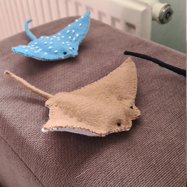 Felt Ocean Sting Rays Sewing Pattern Manta Ray, Cow Nose Ray & Eagle ...