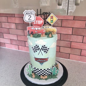 Chequered/checkered Flag Cake Band Ribbon Side Stripes Edible - Etsy